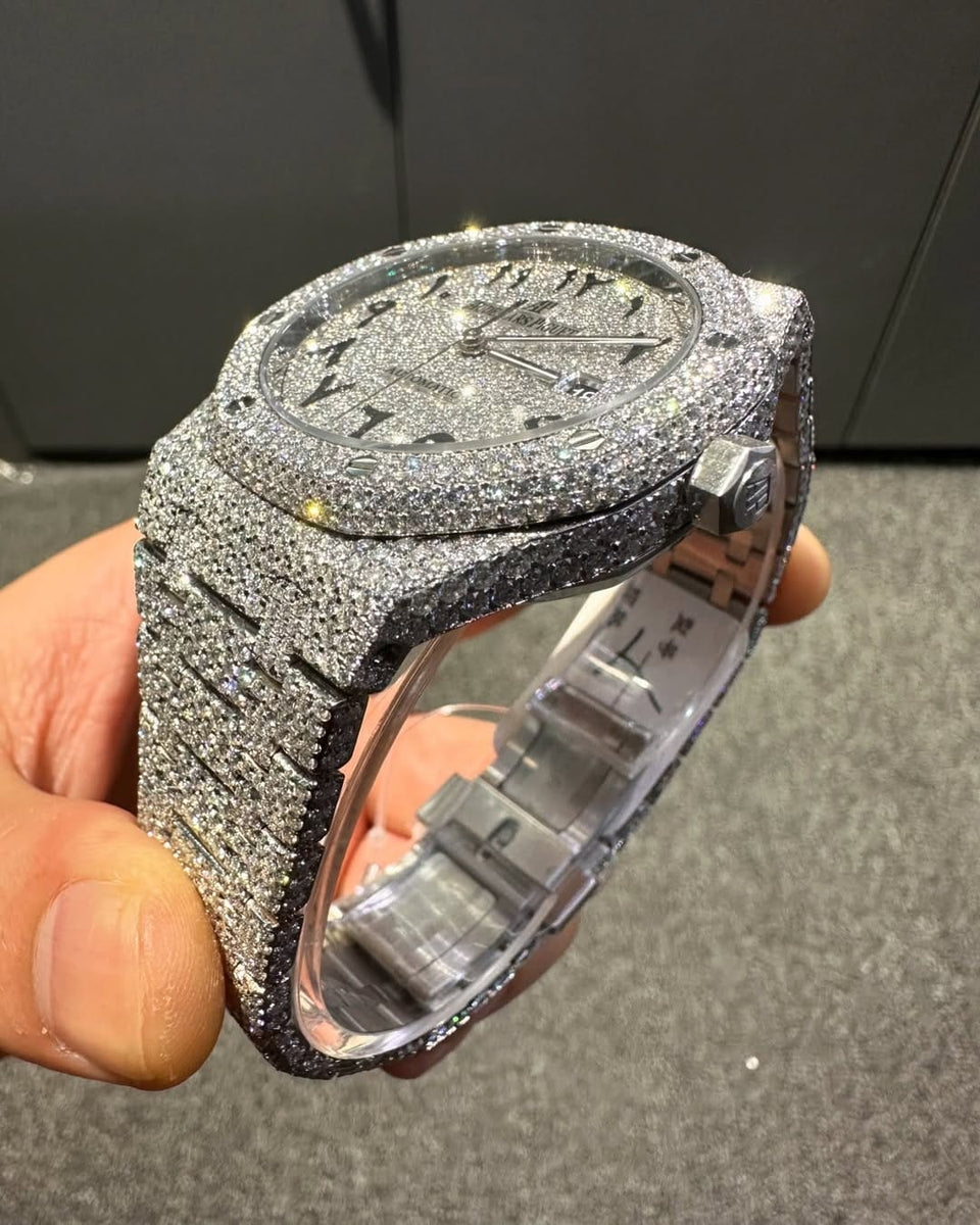 MOISSANITE AP WATCH | AUDEMARS PIGUET ROYALOAK BUSTDOWN W 215 ...