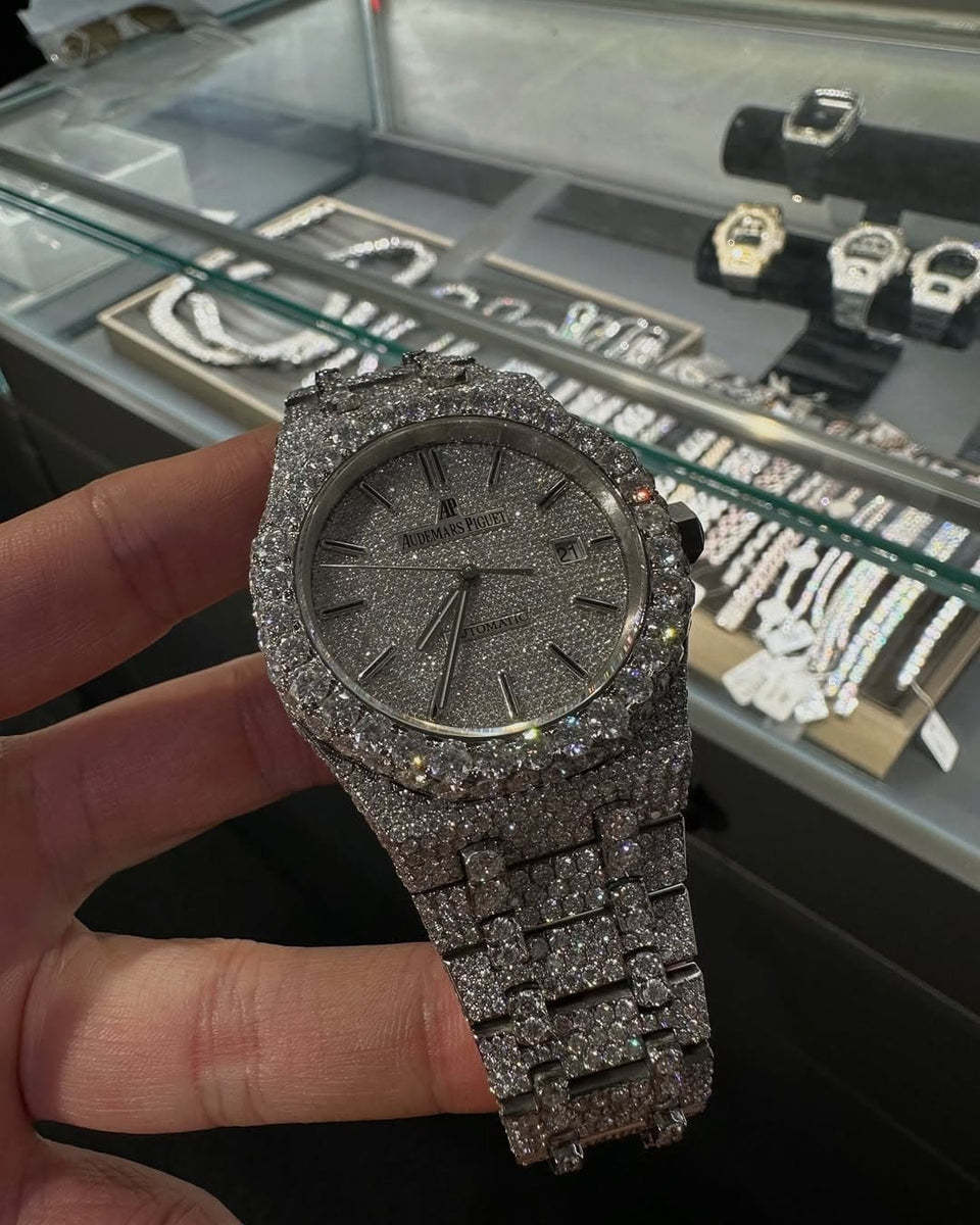 MOISSANITE AP WATCH | AUDEMARS PIGUET ROYALOAK BUSTDOWN W 254 ...